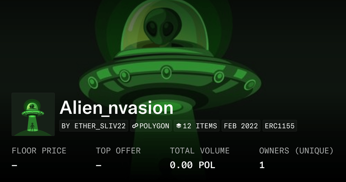 Alien Nvasion Collection Opensea