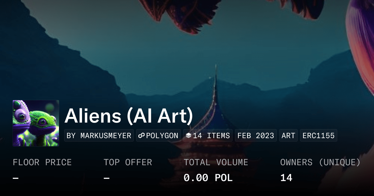 Aliens Ai Art Collection Opensea