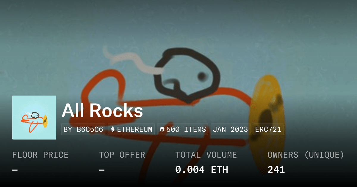 All Rocks Collection Opensea