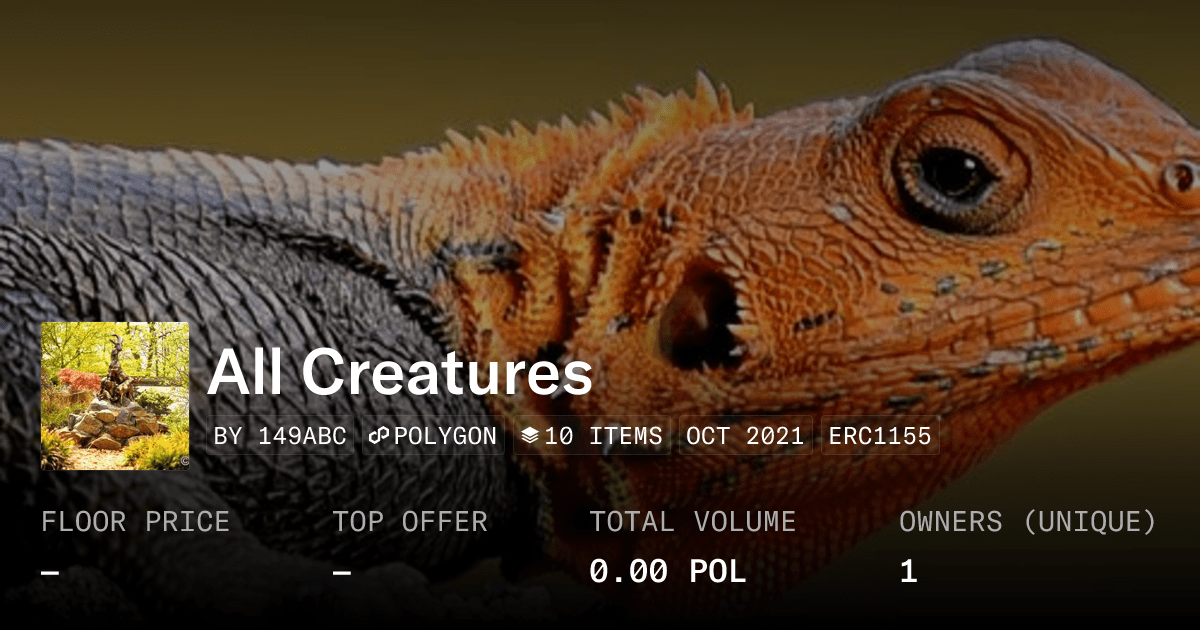 All Creatures Collection Opensea