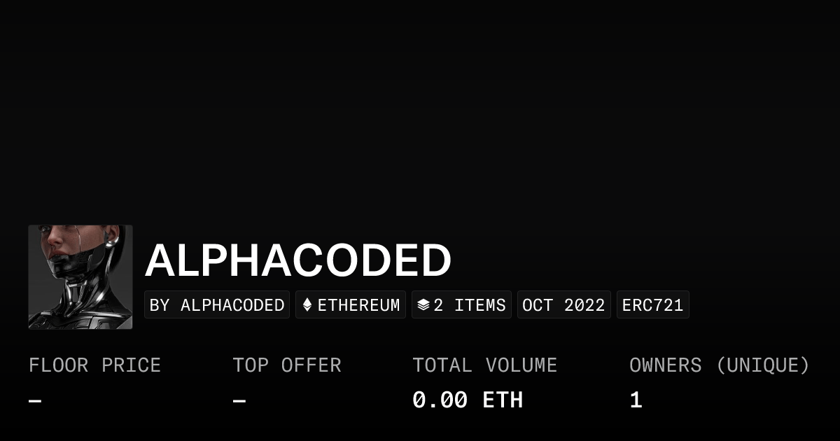 Alphacoded Collection Opensea