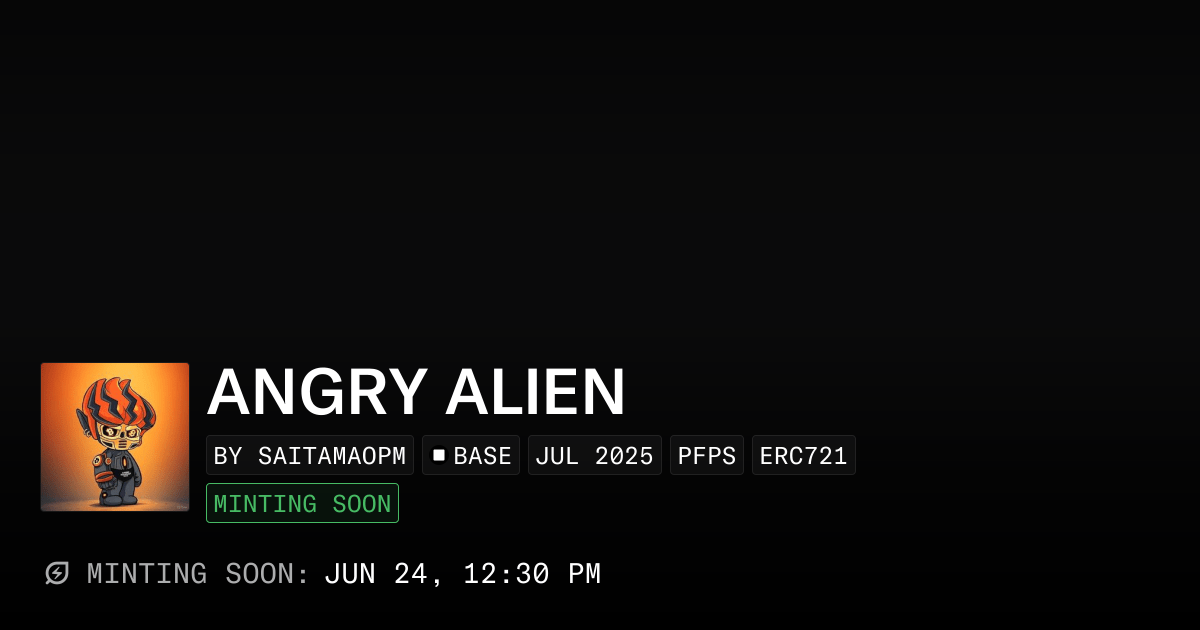 Angry Alien Collection Opensea