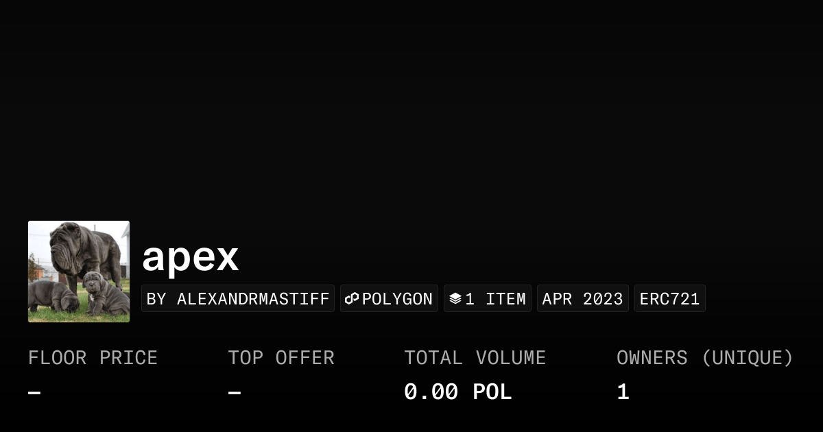 Apex Collection Opensea