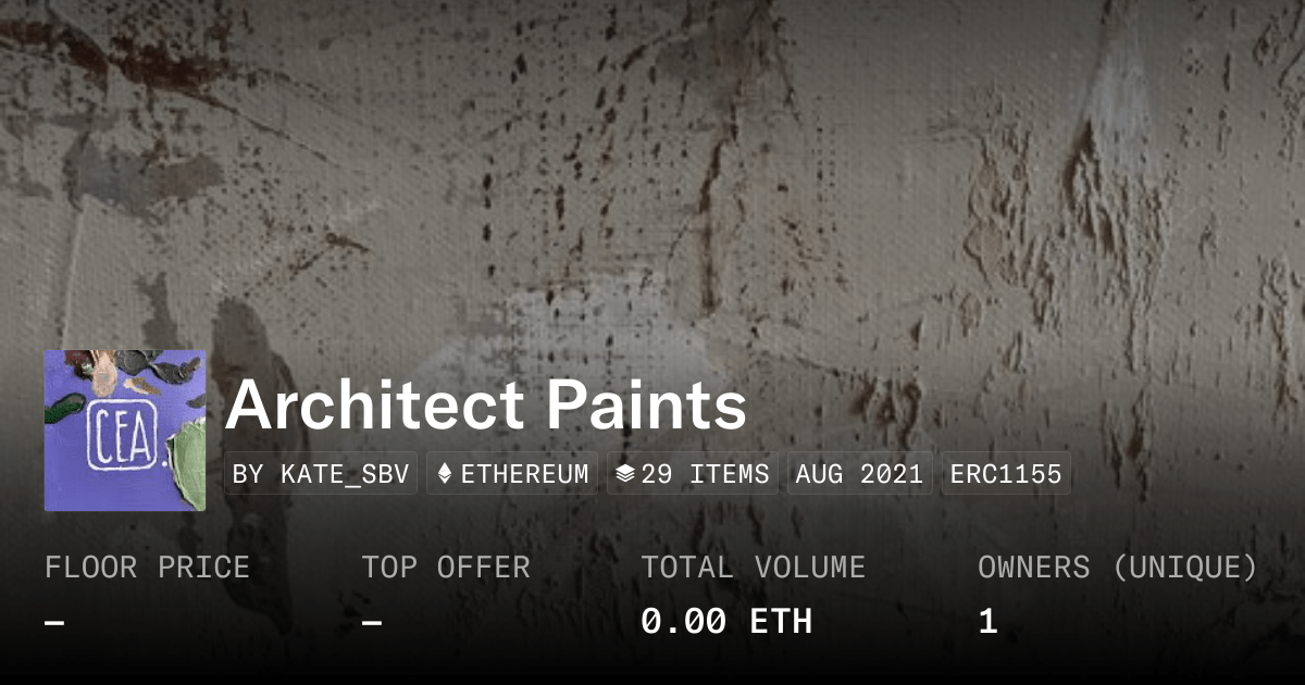 Architect Paints Collection Opensea
