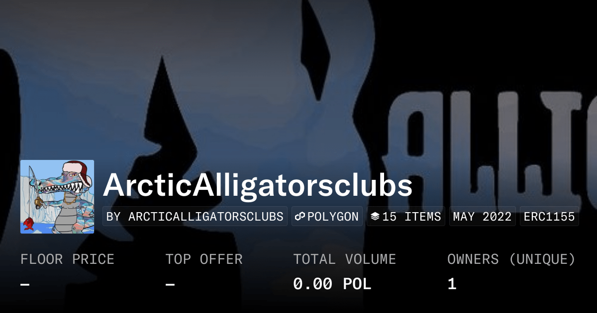 Arcticalligatorsclubs Collection Opensea