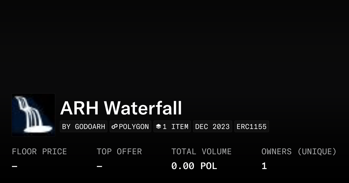 Arh Waterfall Collection Opensea