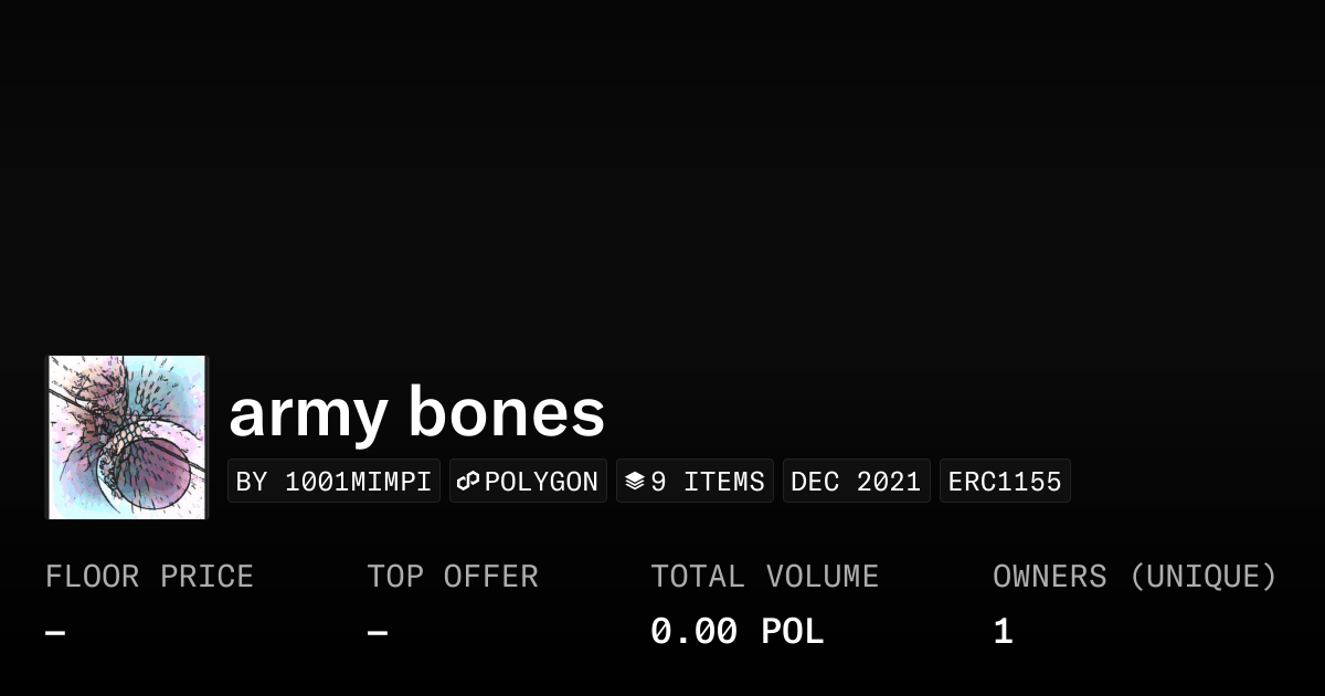 Army Bones Collection Opensea