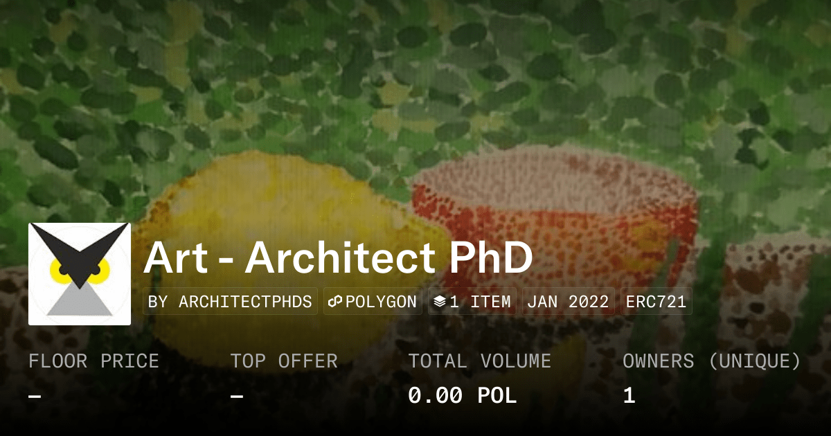 Art Architect Phd Collection Opensea