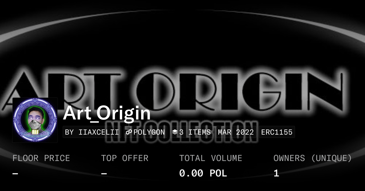 Art Origin Collection Opensea
