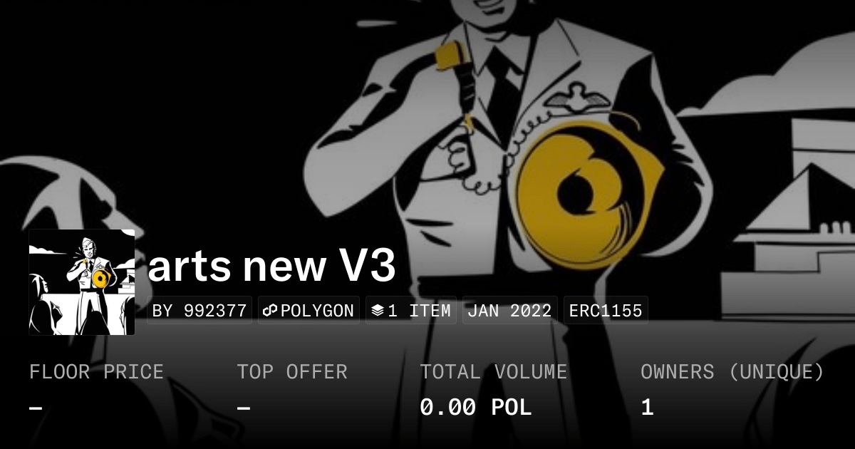 Arts New V3 Collection Opensea