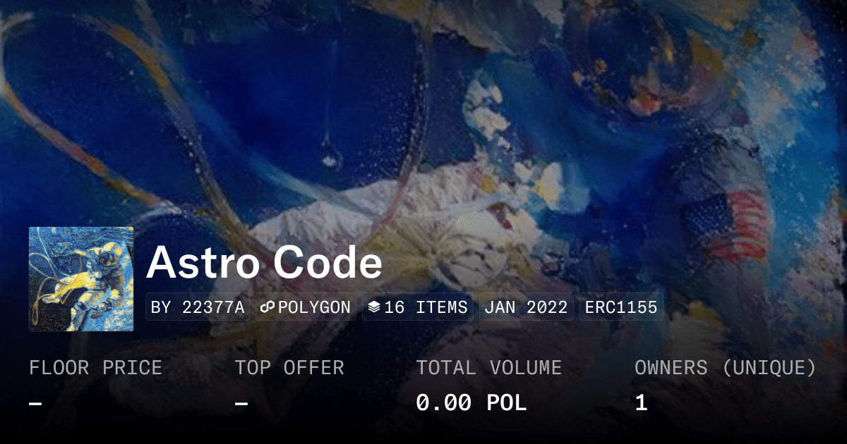 Astro Code Collection Opensea