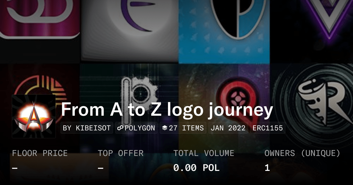 From A To Z Logo Journey Collection Opensea