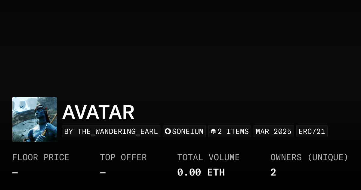 Avatar Collection Opensea