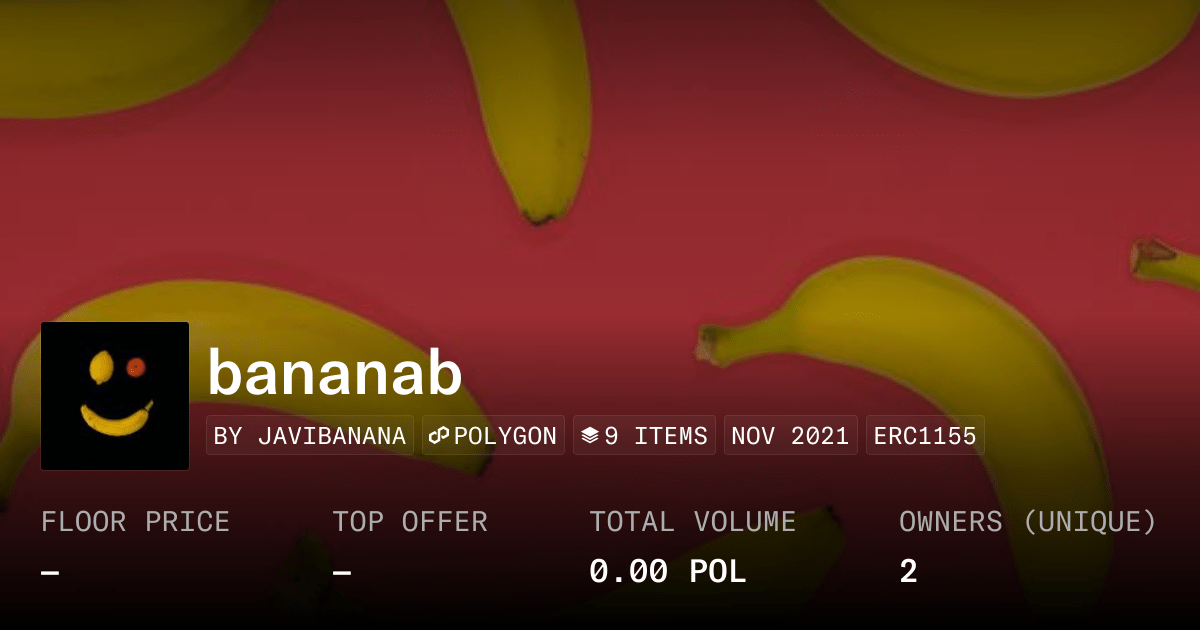 Bananab Collection Opensea
