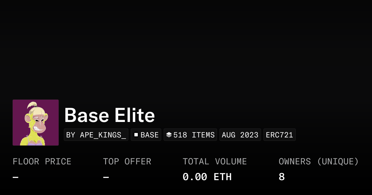Base Elite Collection Opensea