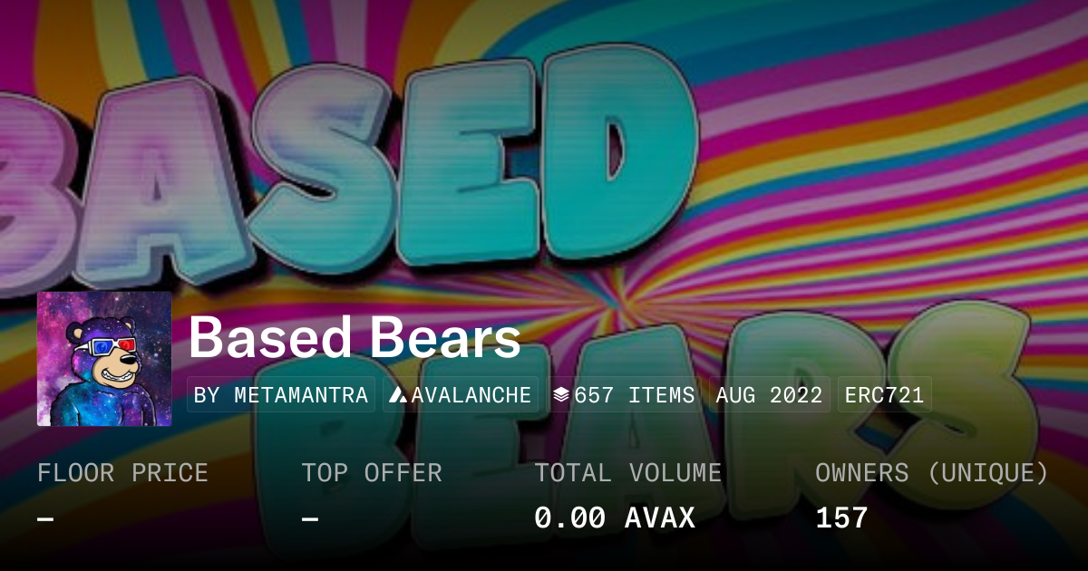 Based Bears Collection Opensea
