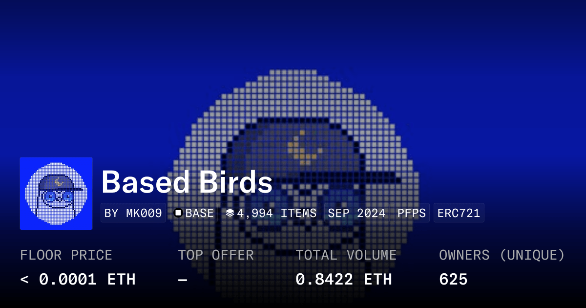 Based Birds Collection Opensea