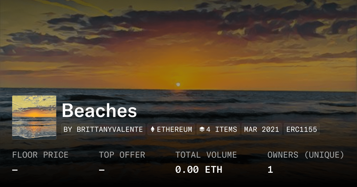 Beaches Collection Opensea