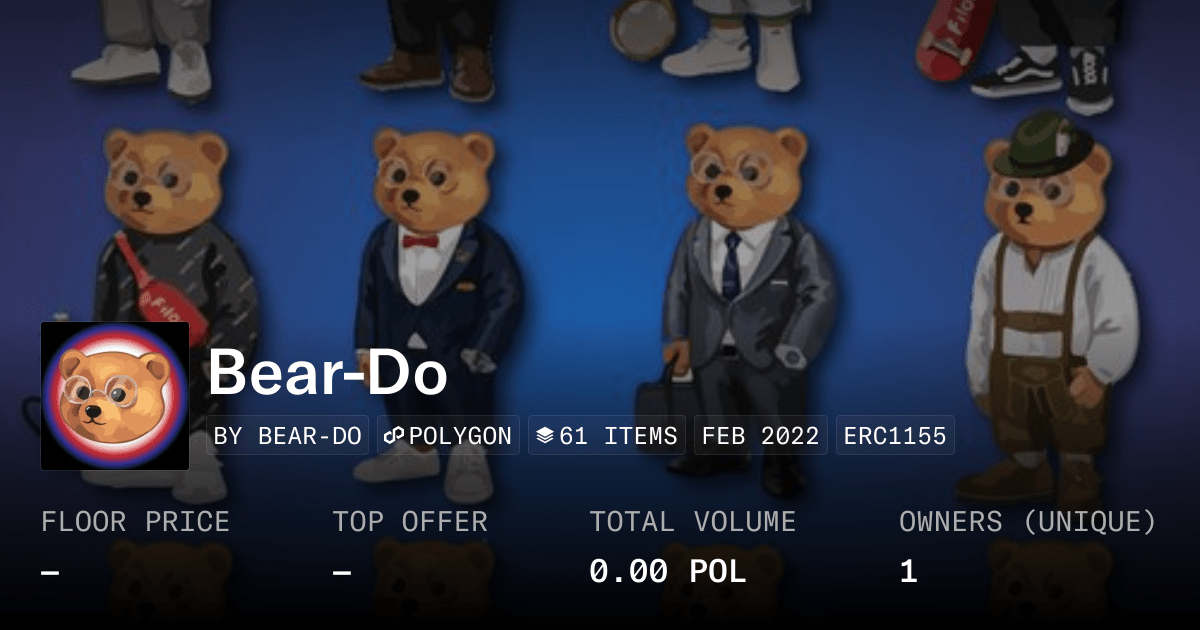 Bear Do Collection Opensea