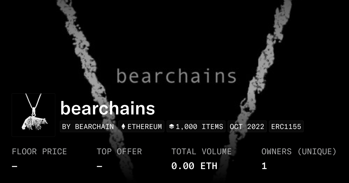 Bearchains Collection Opensea