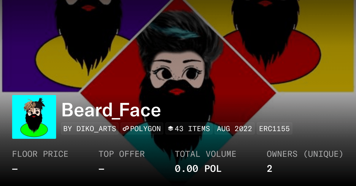 Beard Face Collection Opensea