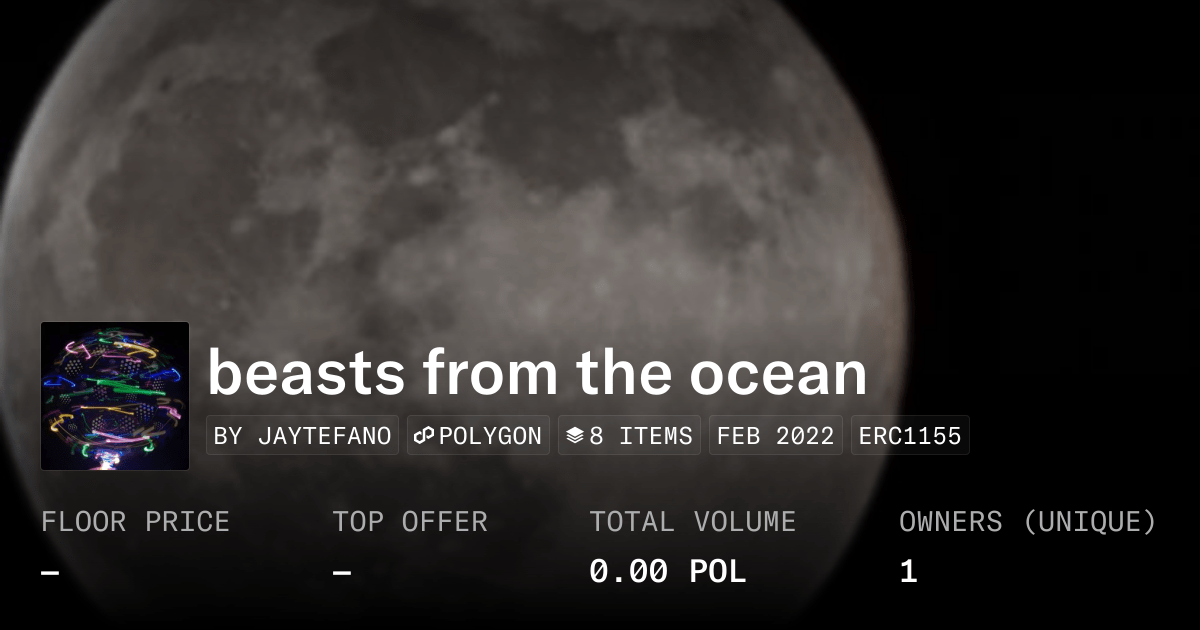 Beasts From The Ocean Collection Opensea