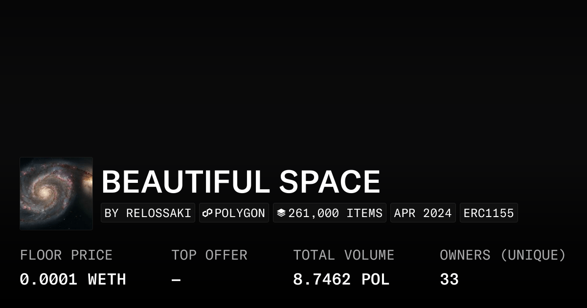 Beautiful Space Collection Opensea