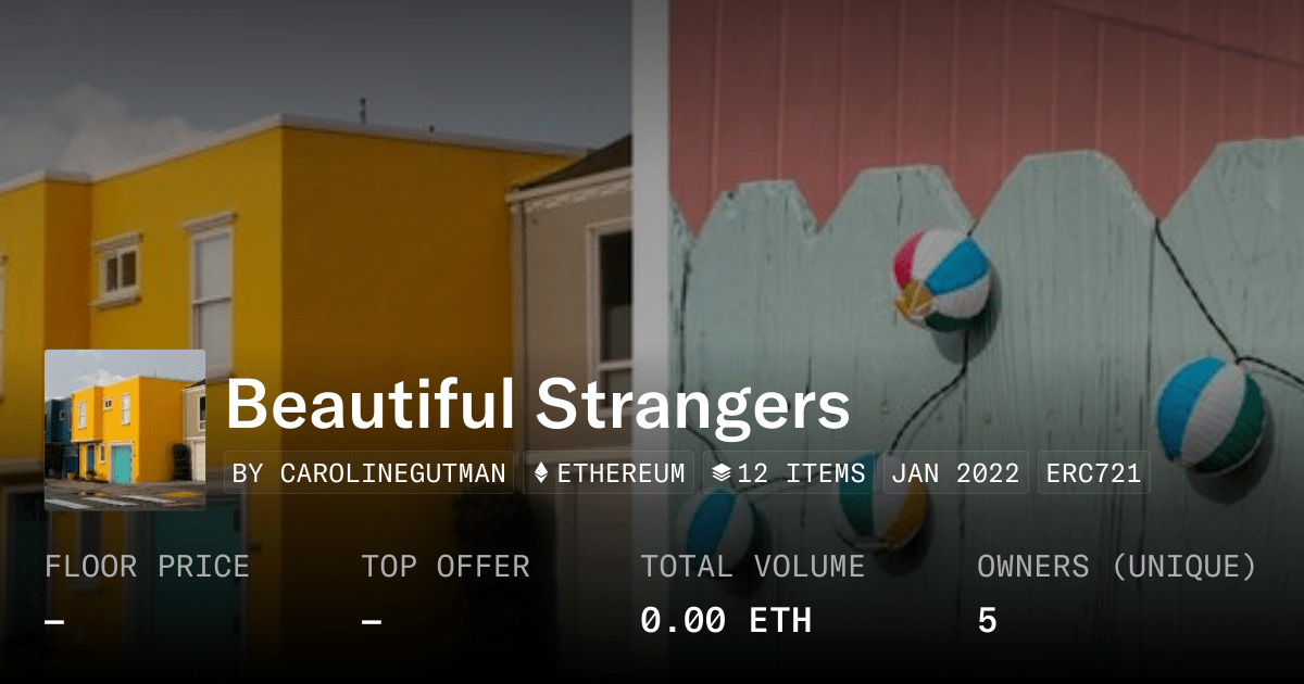 Beautiful Strangers Collection Opensea