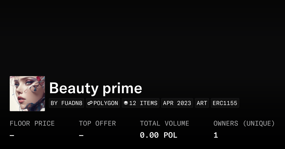 Beauty Prime Collection Opensea