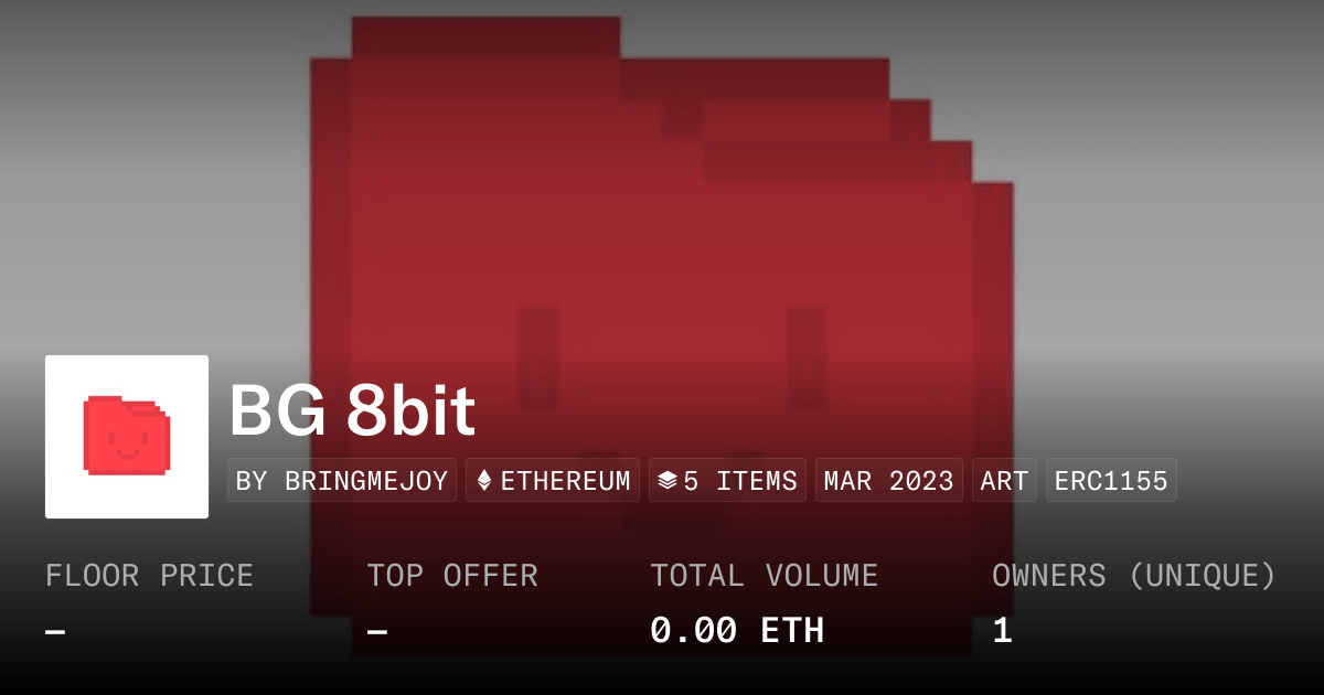 Bg 8bit Collection Opensea