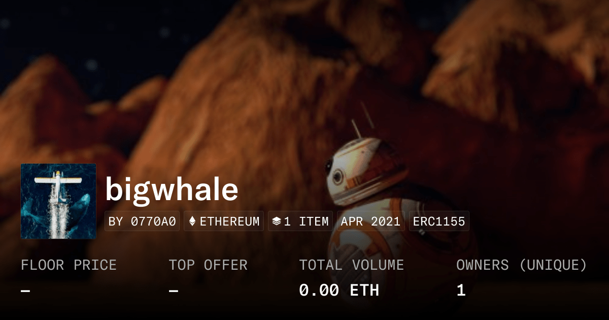 Bigwhale Collection Opensea