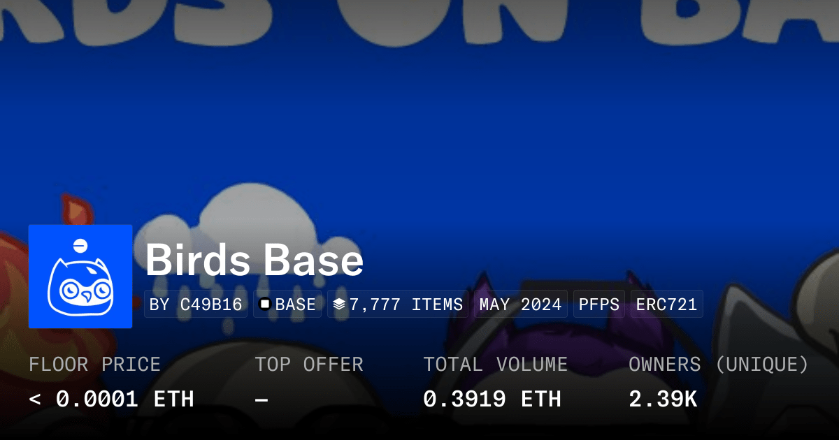 Birds Base Collection Opensea