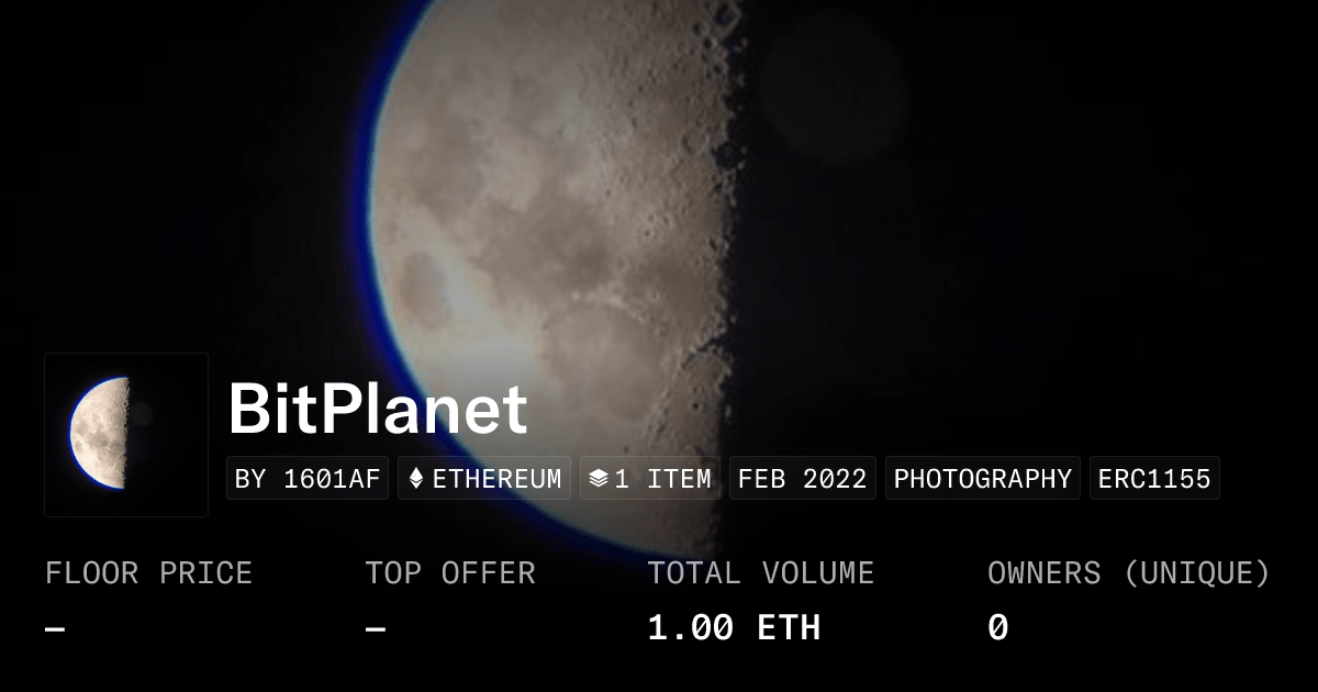 Bitplanet Collection Opensea