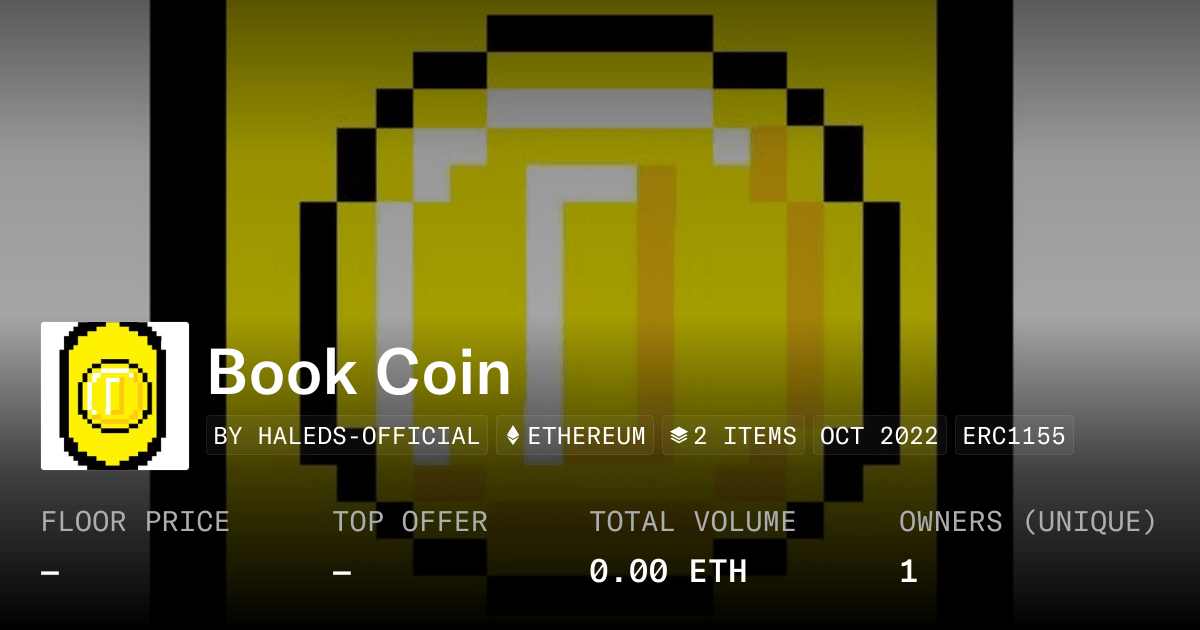 Book Coin Collection Opensea