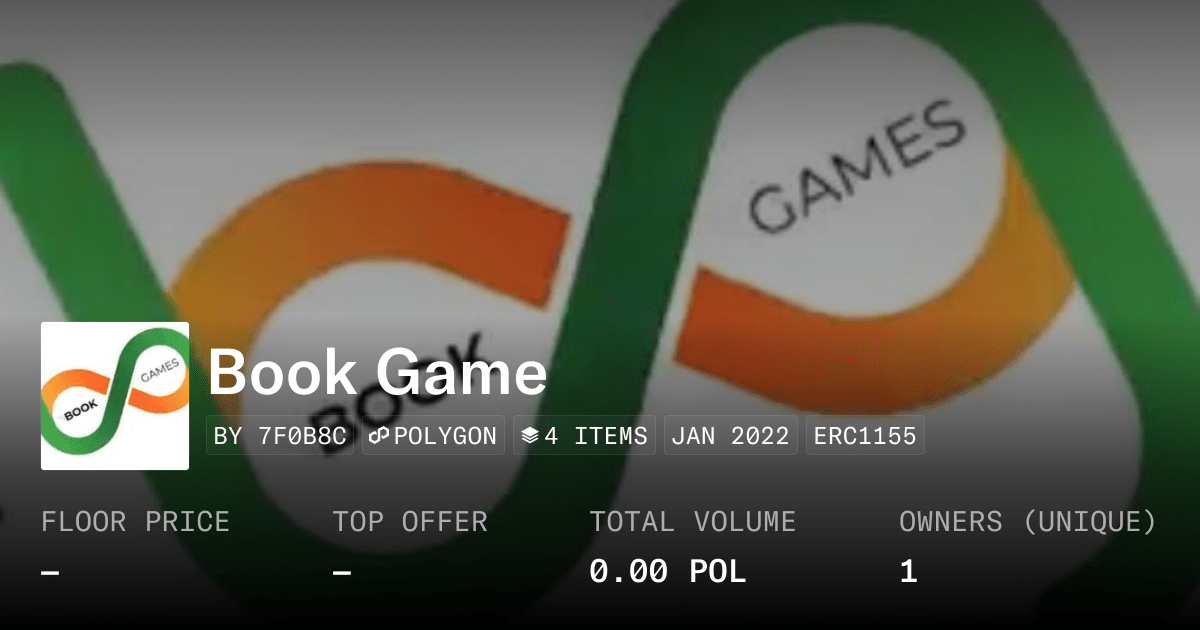 Book Game Collection Opensea