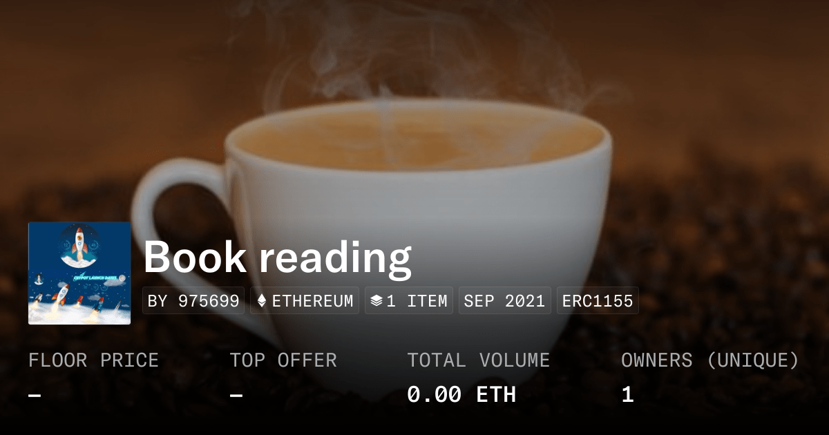 Book Reading Collection Opensea