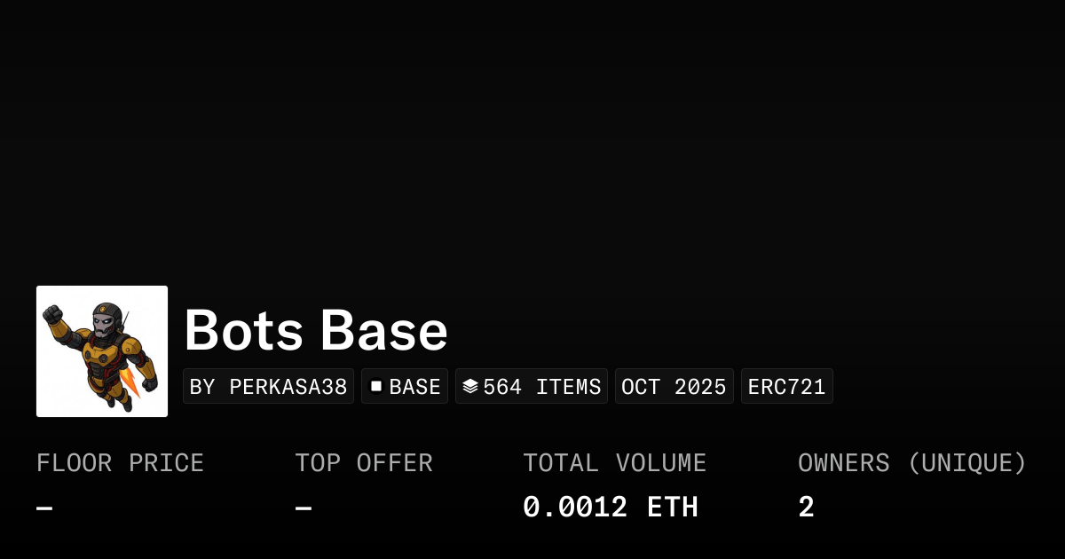 Base Bots Collection Opensea