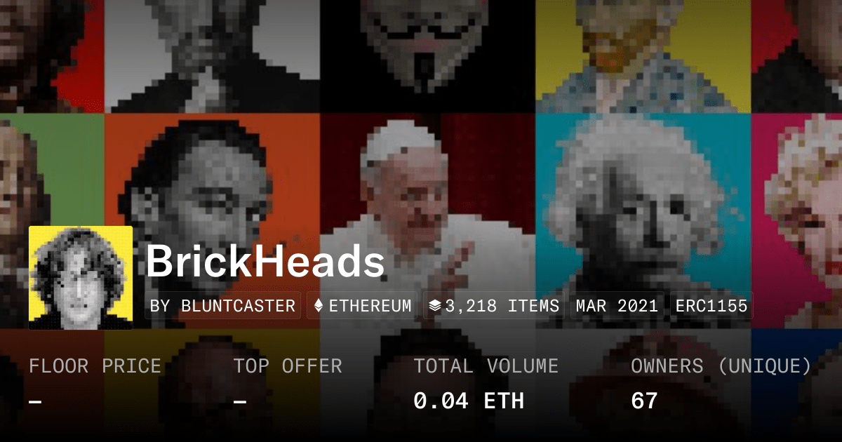 Brickheads Collection Opensea