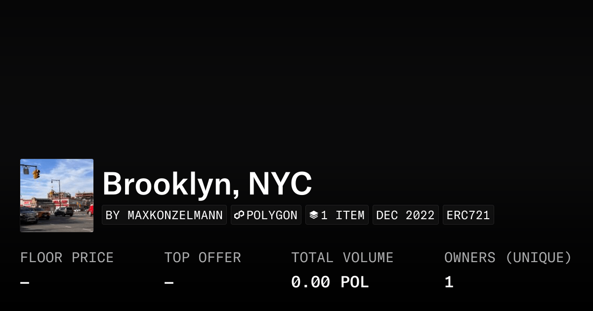Brooklyn Nyc Collection Opensea