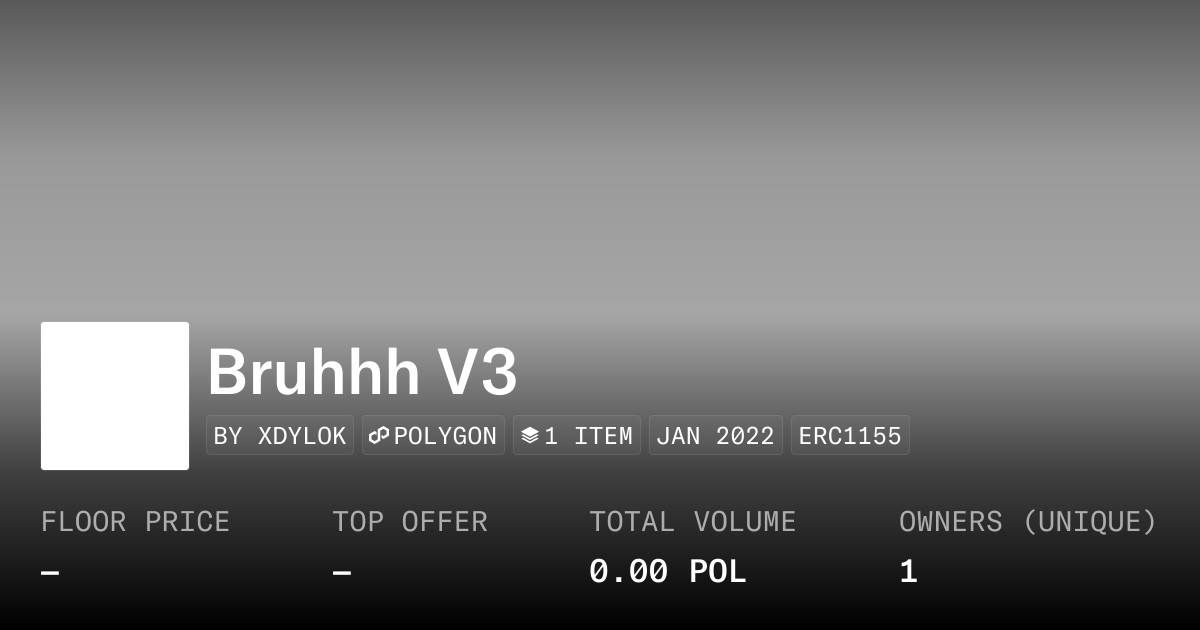 Bruhhh V3 Collection Opensea