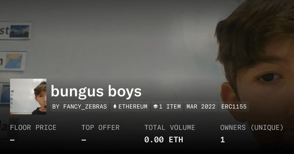 Bungus Boys Collection Opensea