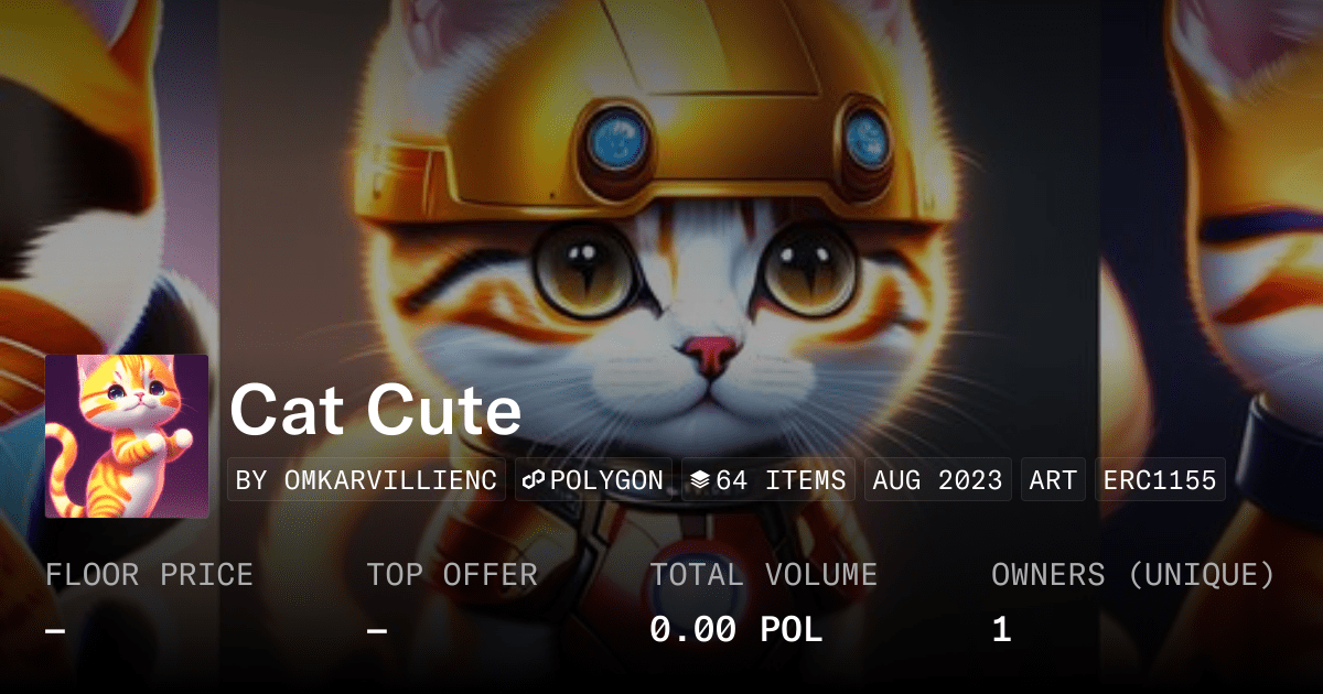Cat Cute Collection Opensea