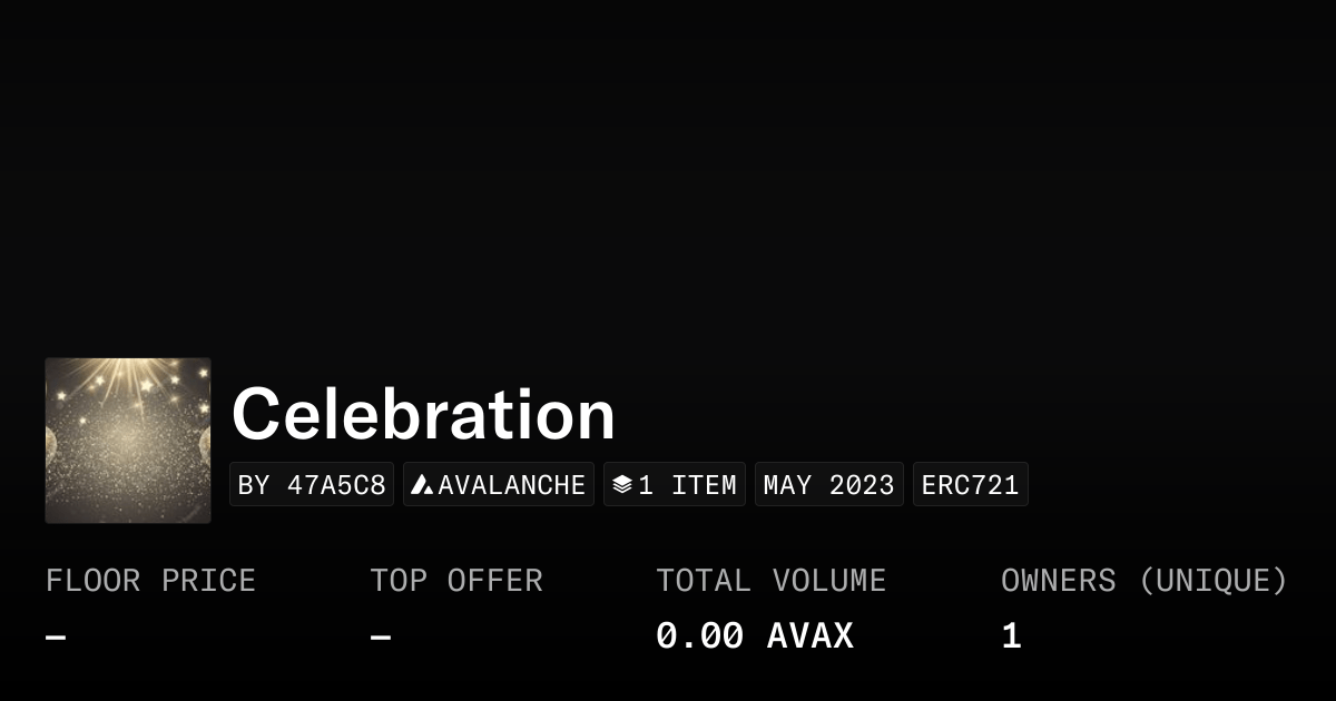 Celebration Collection Opensea