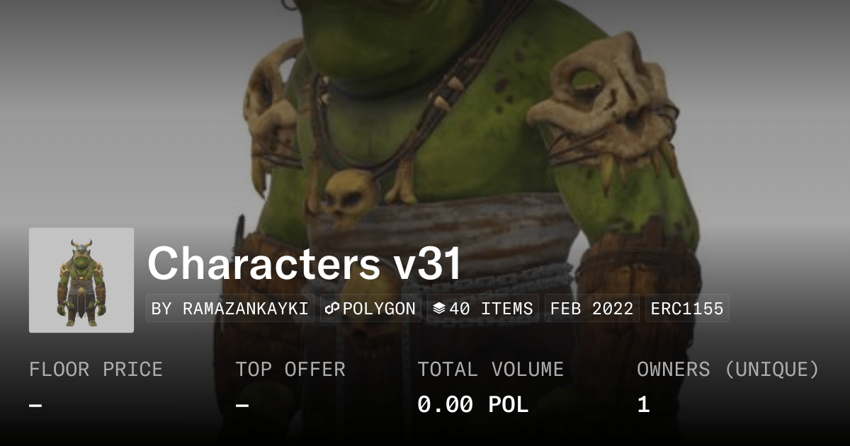 Characters V31 Collection Opensea