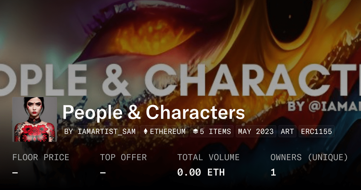 People Characters Collection Opensea