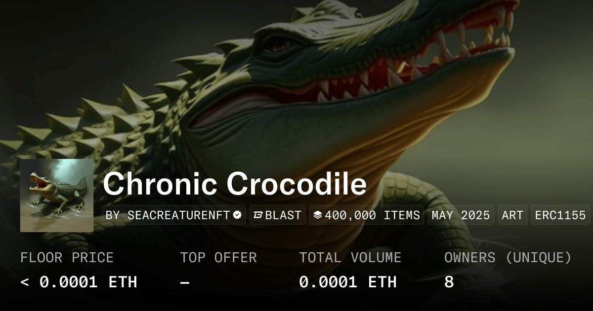 Chronic Crocodile Collection Opensea