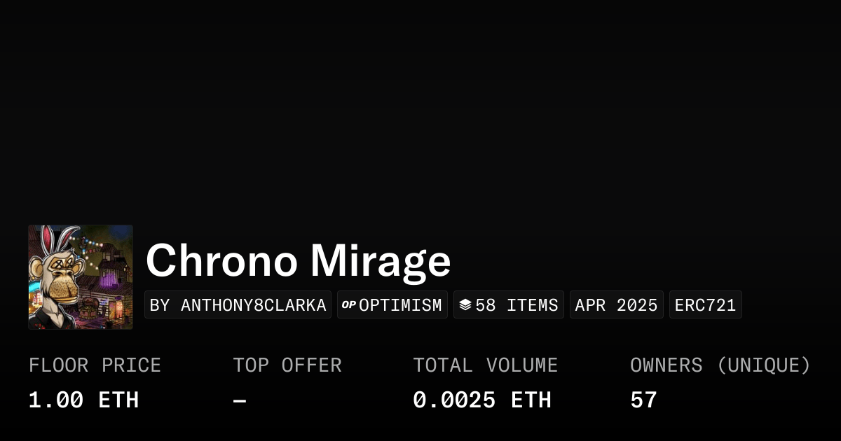 Chrono Mirage Collection Opensea