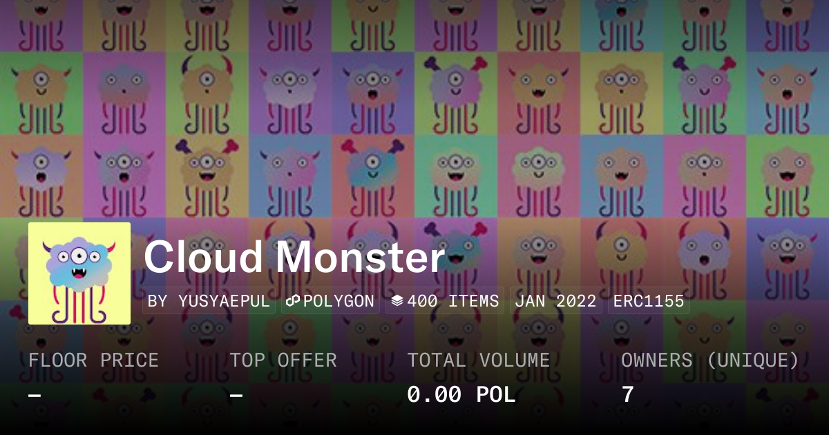 Cloud Monster Collection Opensea