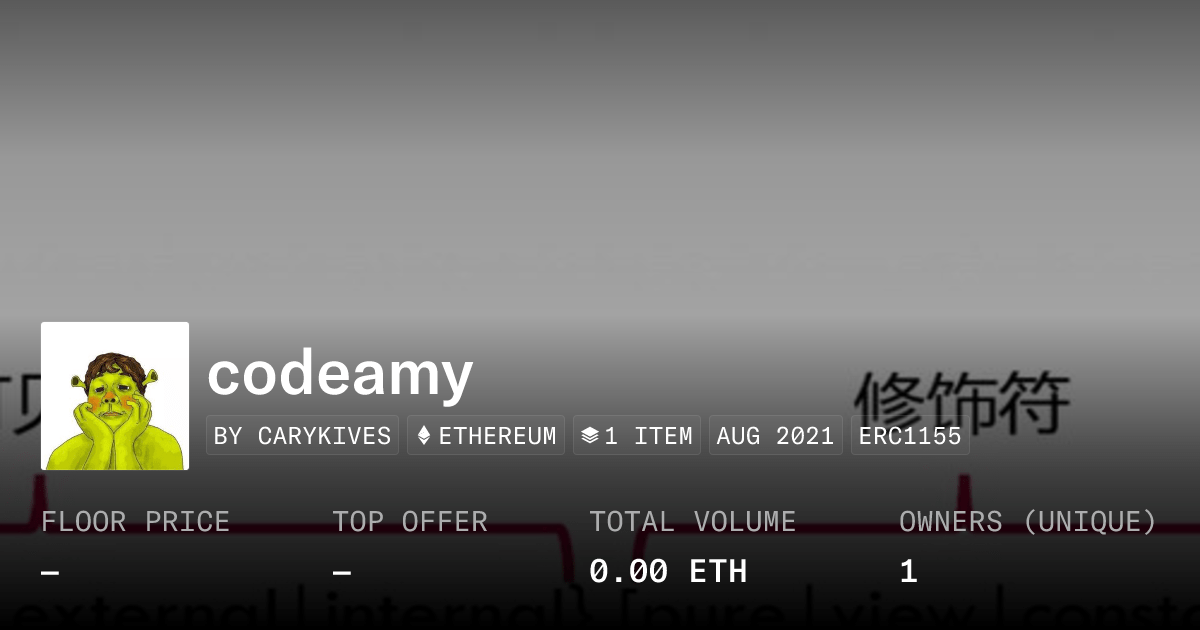 Codeamy Collection Opensea