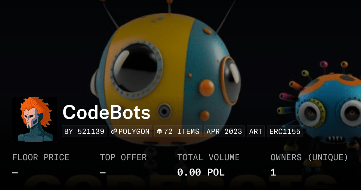 Codebots Collection Opensea